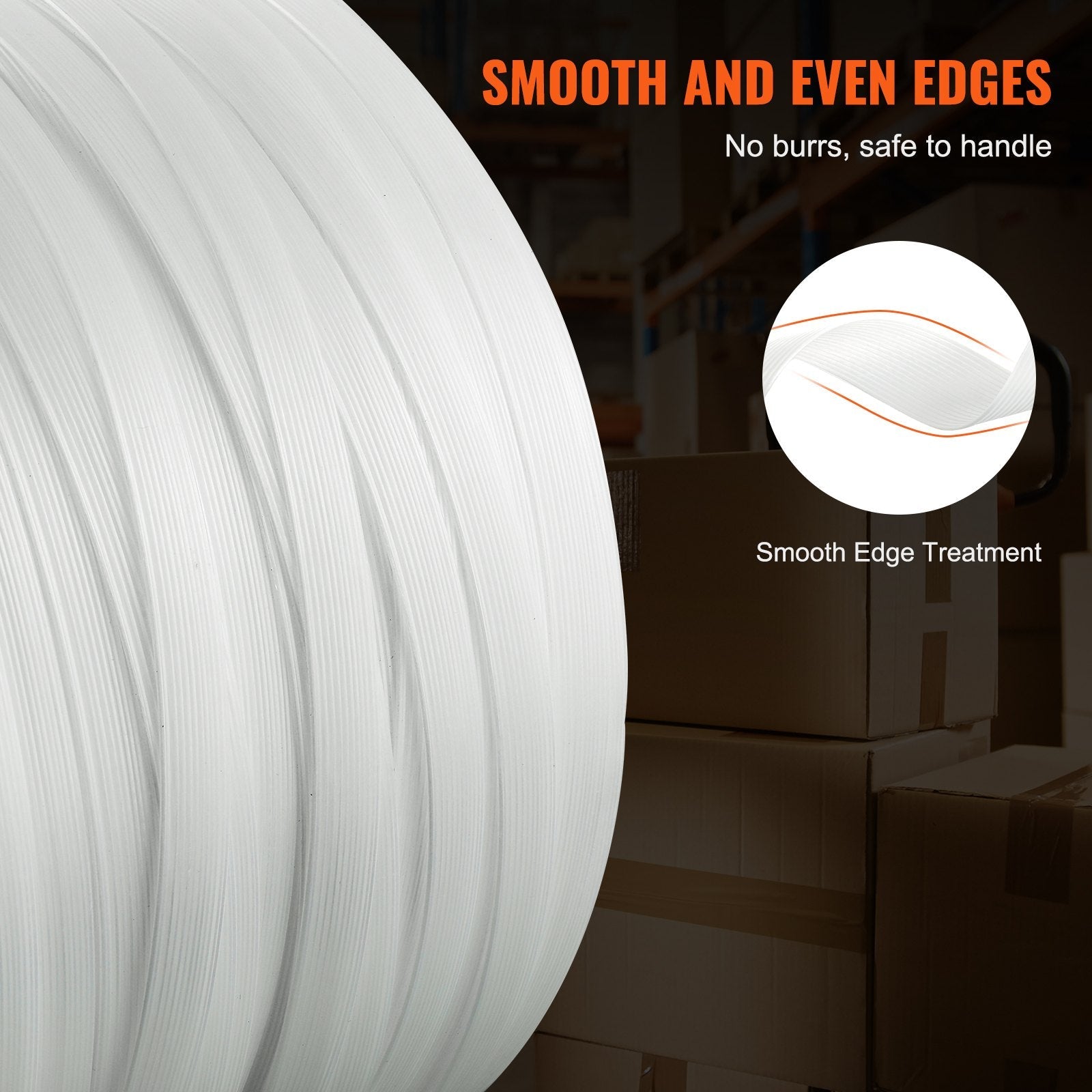Heavy-Duty Woven Strapping Roll 12.7mm x 0.8mm x 200m, 400 kg Capacity ...