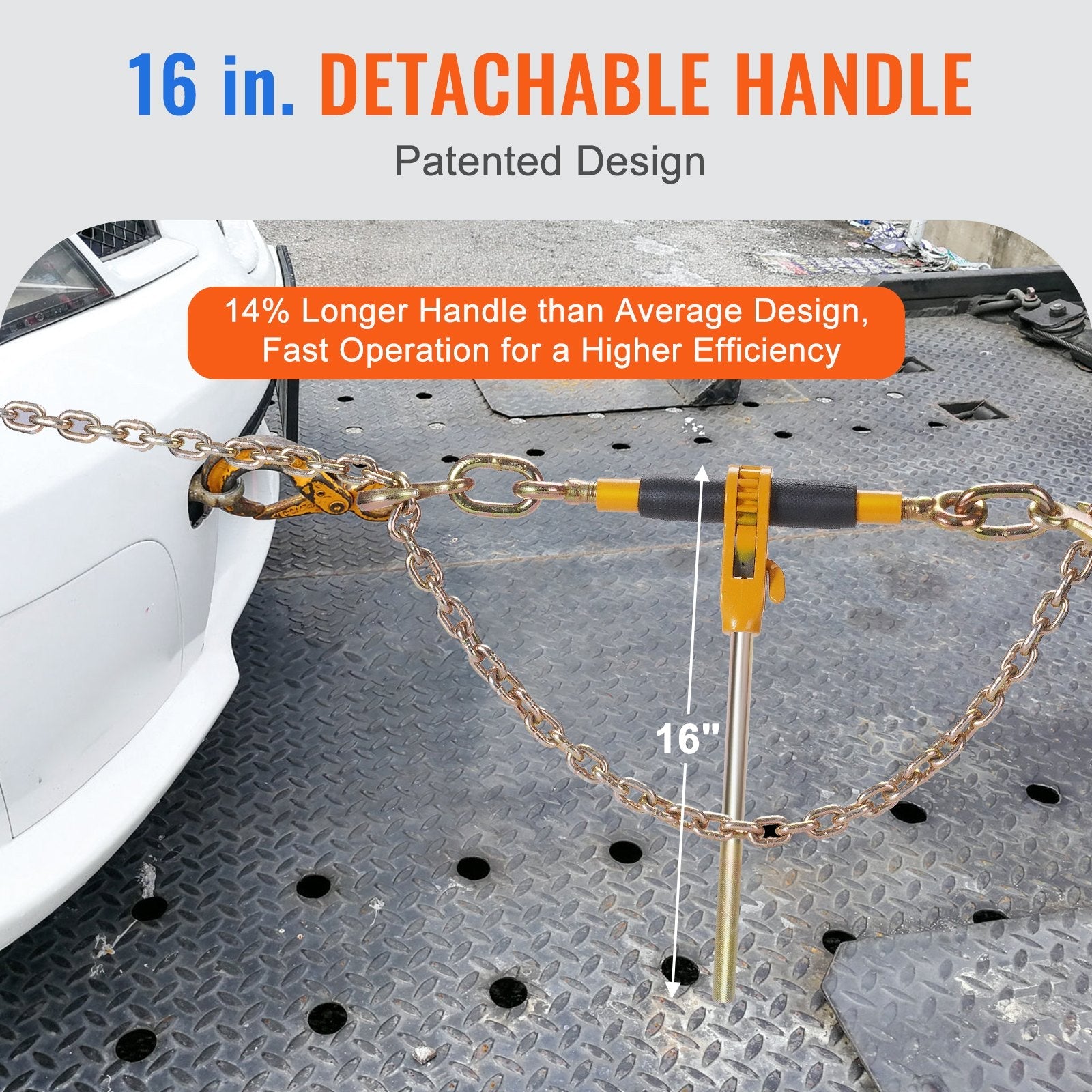 Heavy Duty Ratchet Chain Binder with G80 Chains, 3220 kg Load Capacity ...
