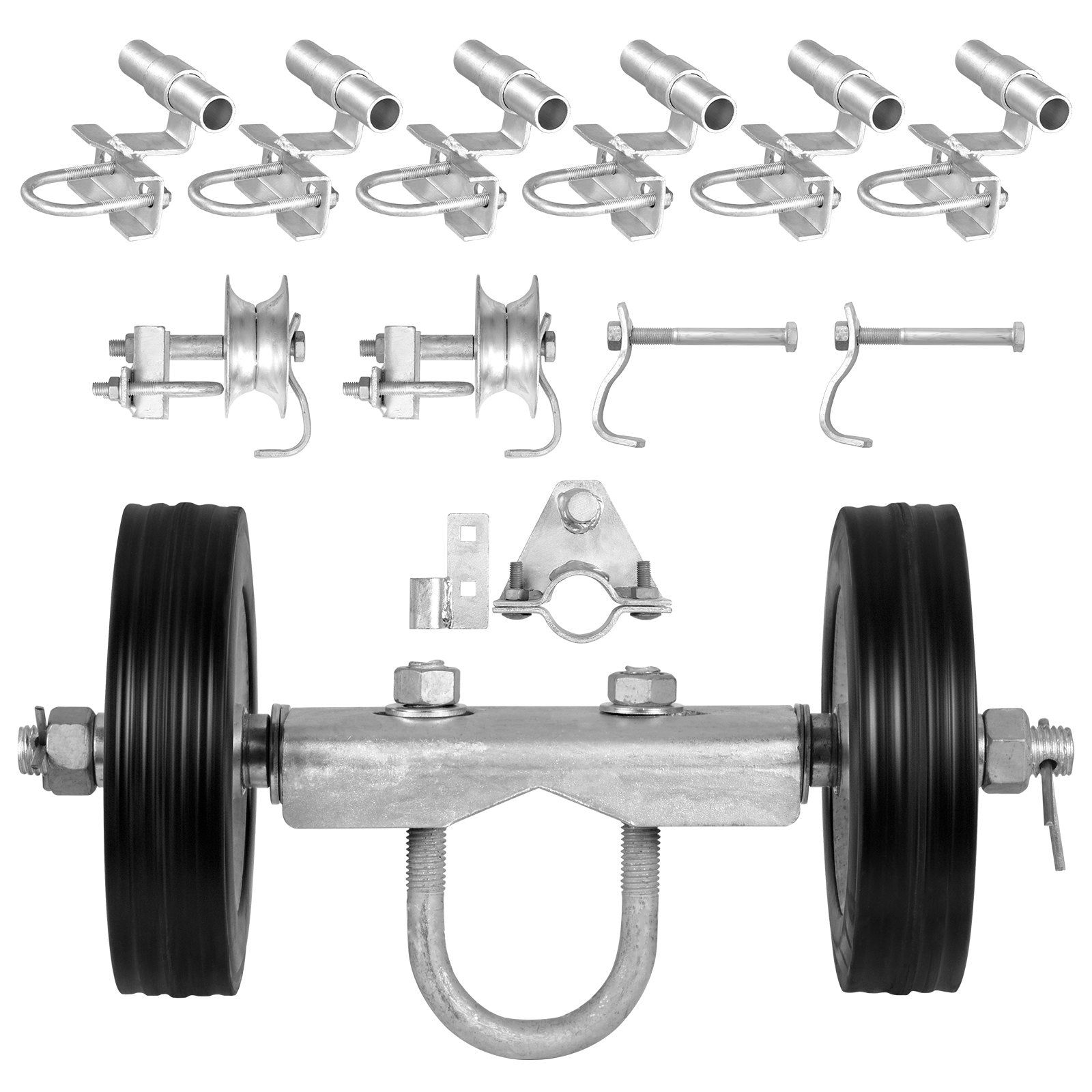 VEVOR Sliding Gate Kit 6” Sliding Rollers for Connect Tracks Max.600LB ...