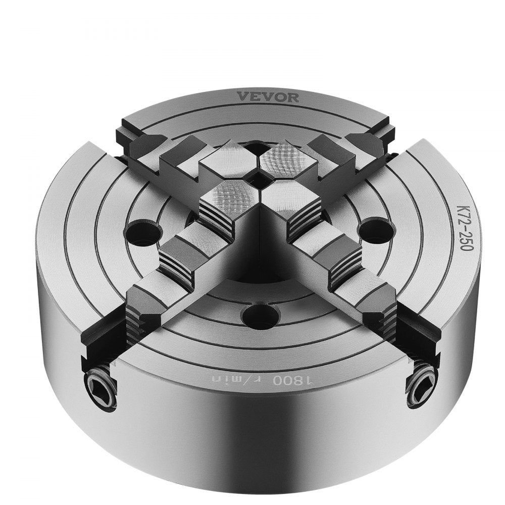 VEVOR 250 mm 4-Jaw Self-Centering Lathe Chuck for Lathe Drilling Milli ...
